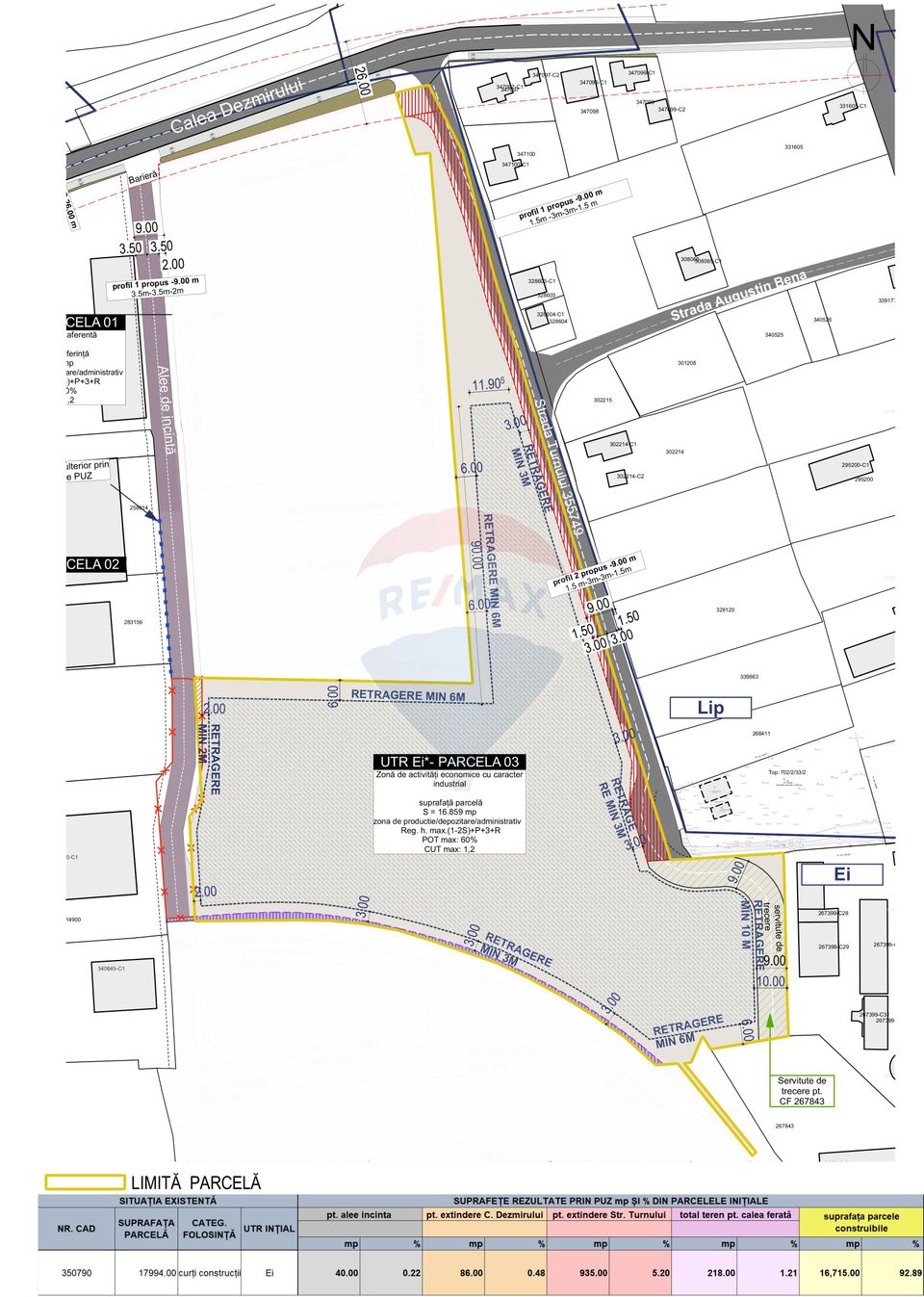 Land Inside the built-up area 16859 sqm, for sale Cluj-Napoca, Aeroport ...